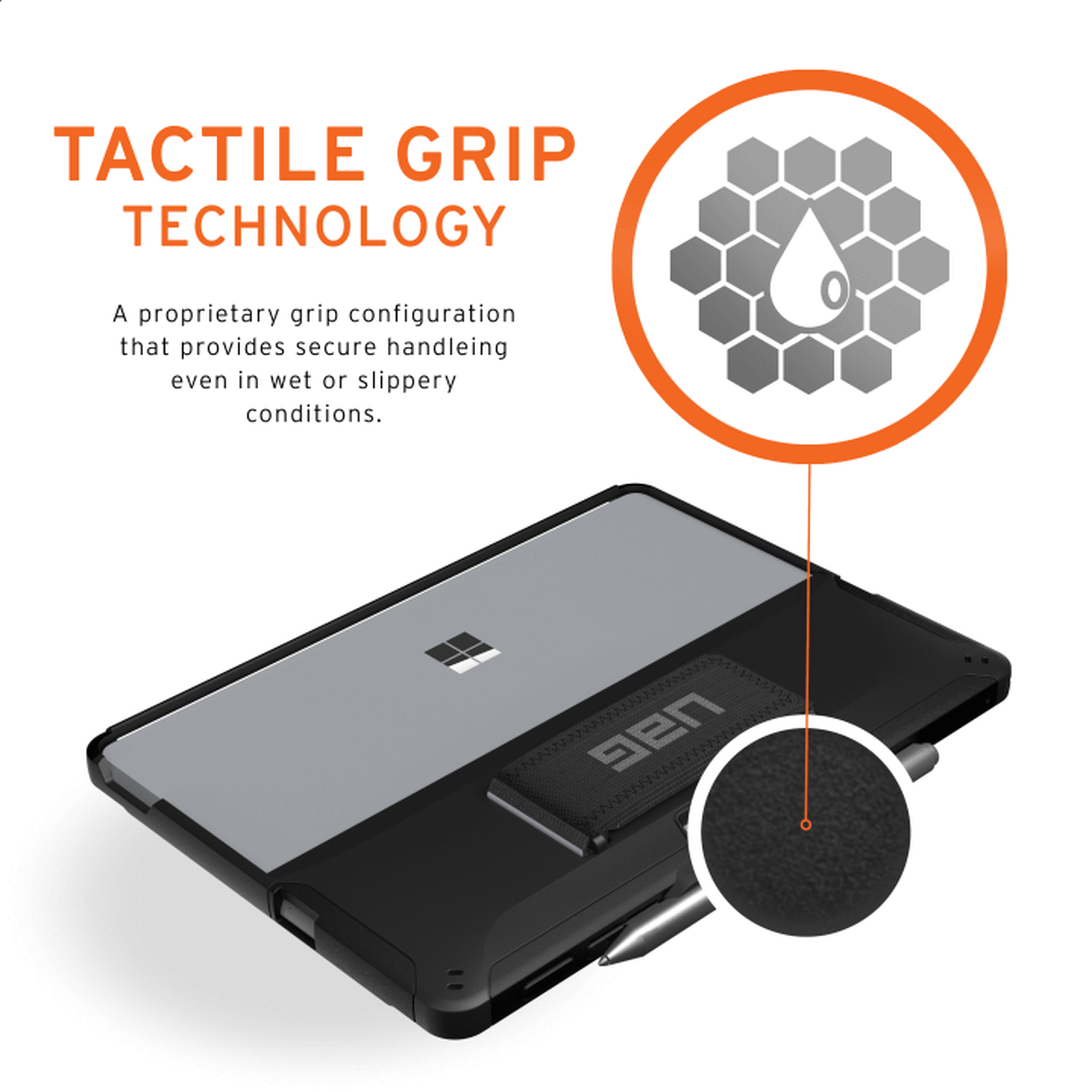 UAG Urban Armor Gear Scout Handstrap Case | Microsoft Surface Go 4/3/2 ...