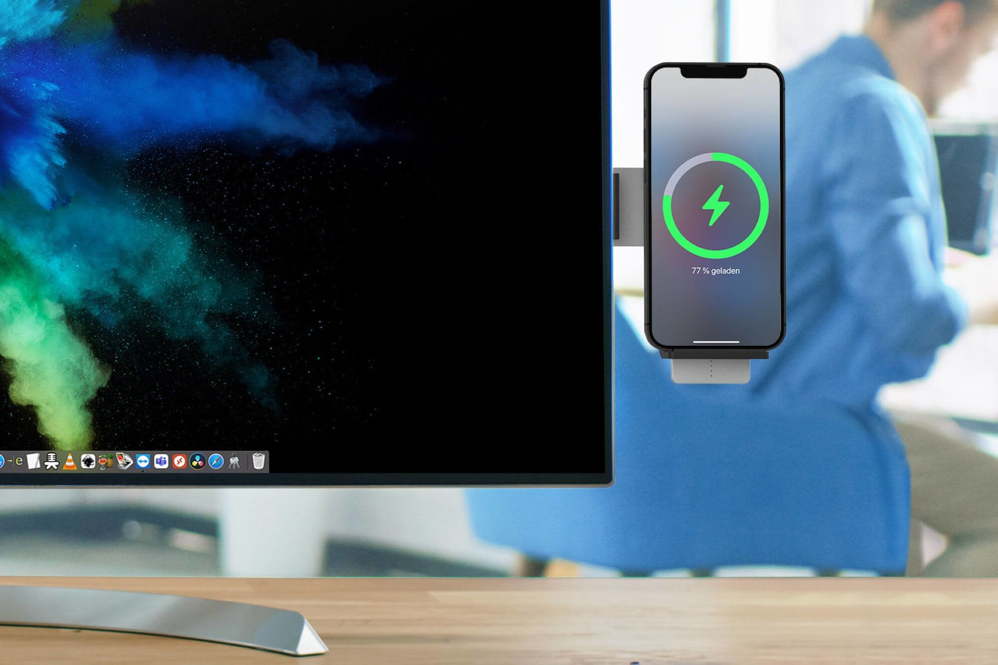 smart things PhoneBase Monitor Halterung & MagSafe Wireless Charger ...