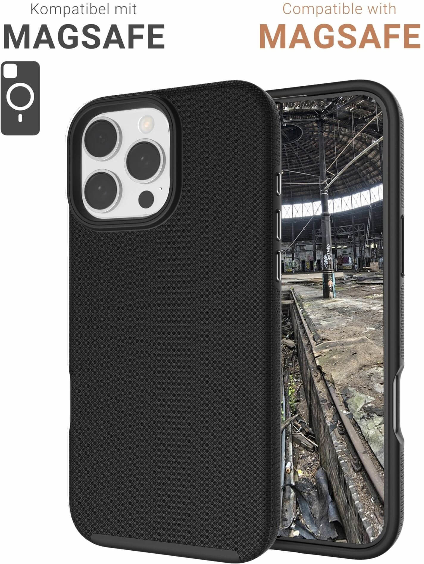 JT Berlin BackCase Pankow Solid MagSafe | Apple iPhone 16 Pro Max | schwarz | 11082 ...